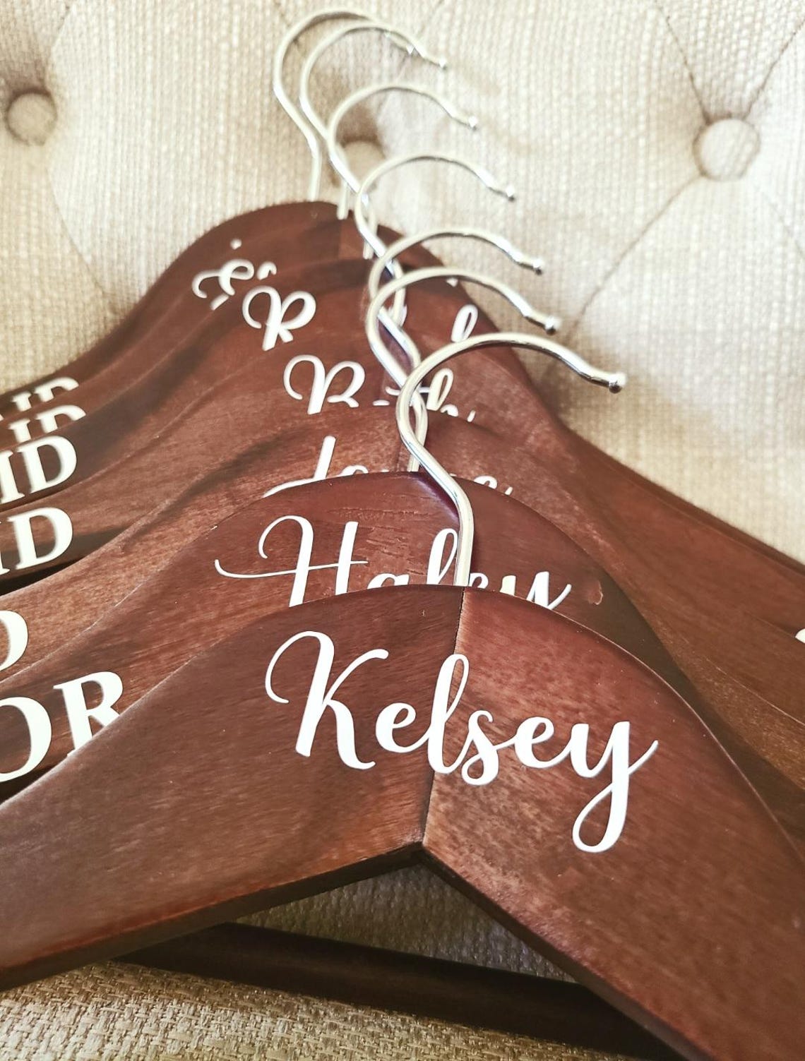 Personalized Bridal Hanger | Custom Wedding Hanger With Name & Date ...