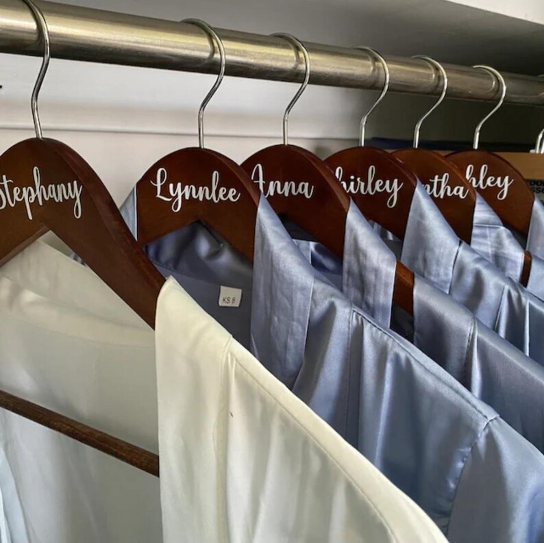 Personalized Bridal Hanger | Custom Wedding Hanger With Name & Date ...