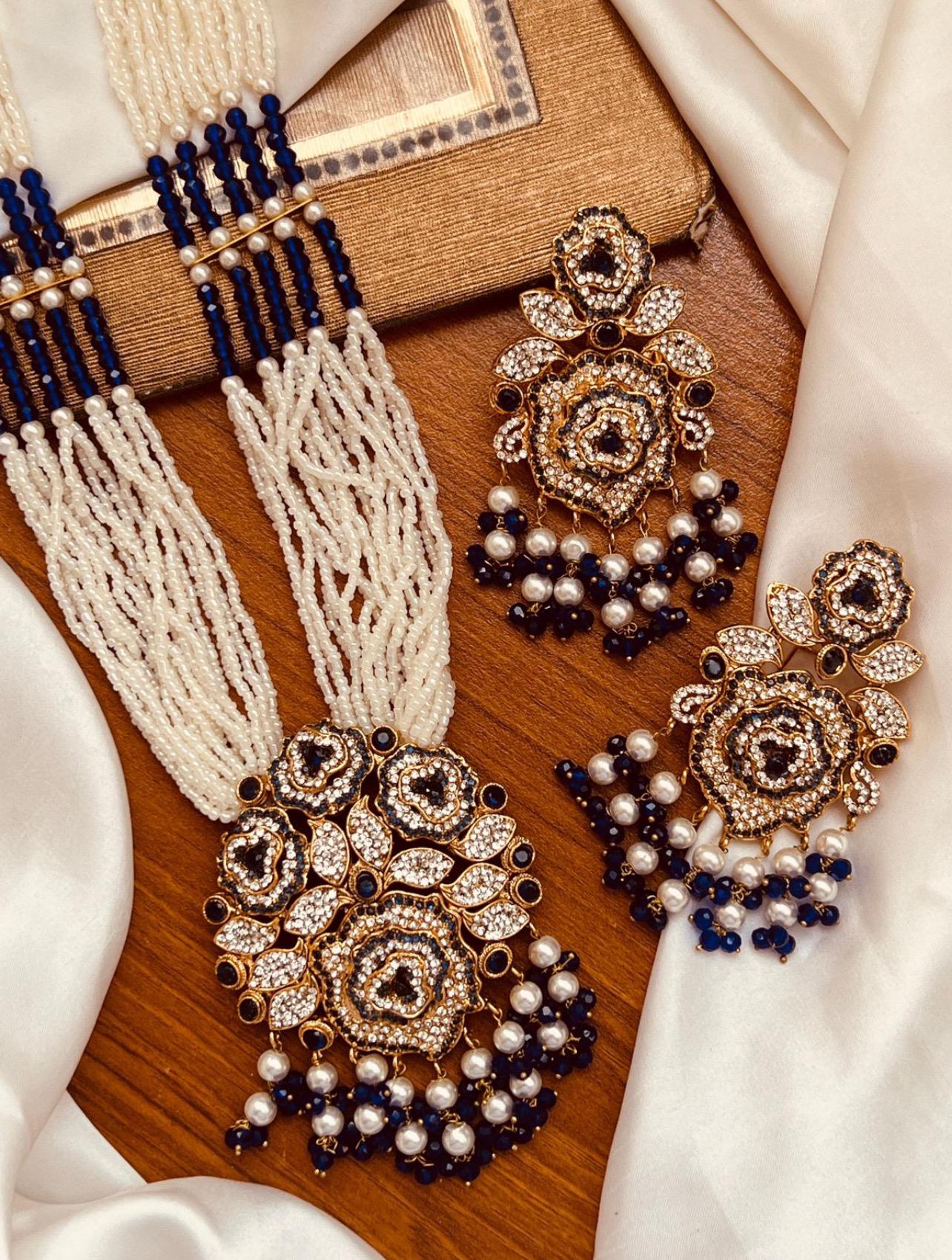 Mala Set Gold Plated Complete Set 2 Colors Available , Long Mala ...