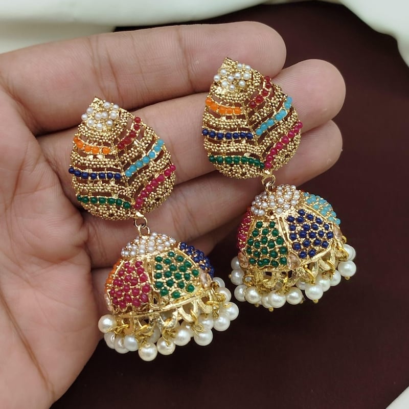 Indian Earrings - Etsy