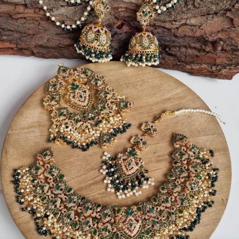 Pakistani Bridal Jewelry Set - Etsy