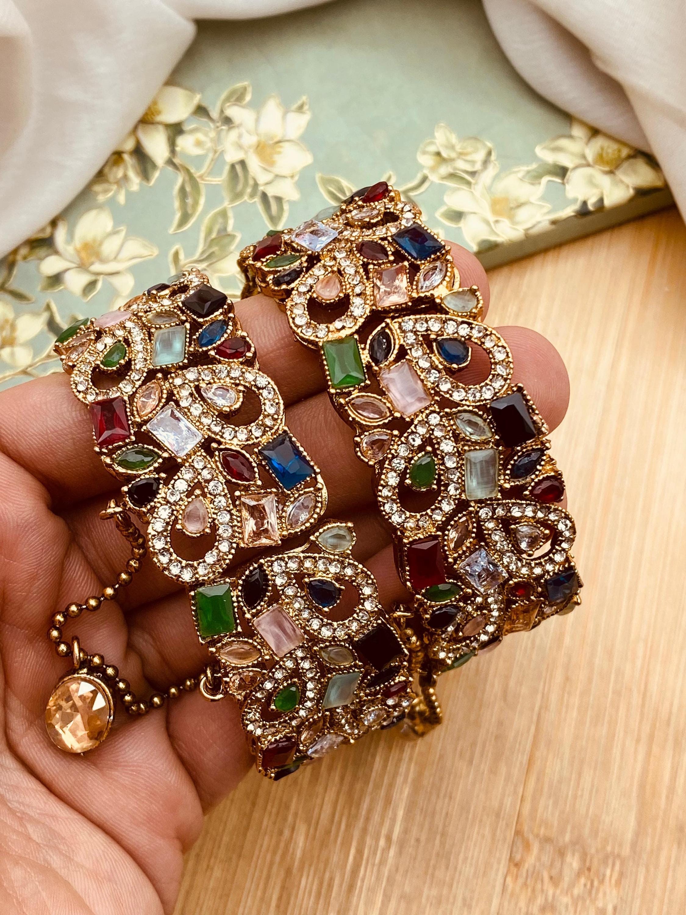 Bangles Nauratan, Pakistani Openable Bangles, Indian Bangles, Pakistani ...