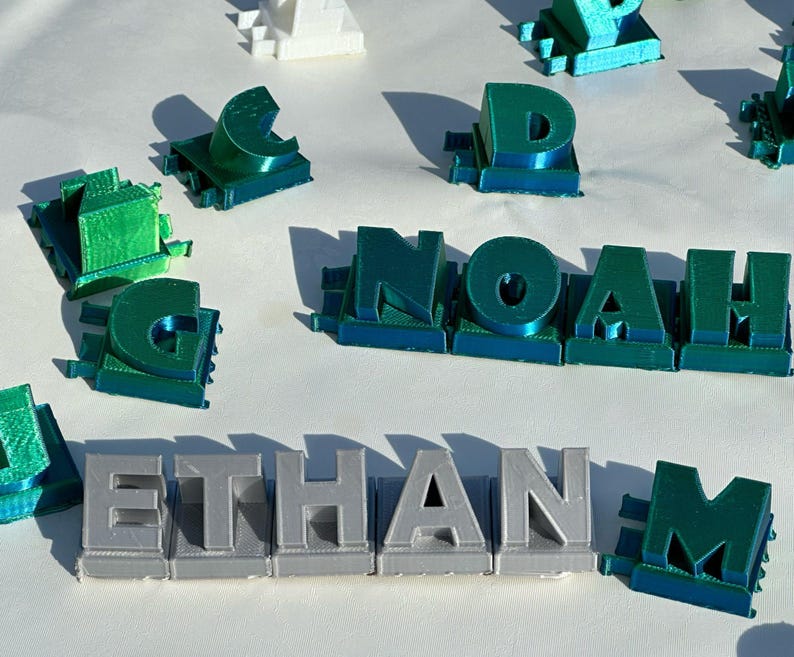 Instant Download Angled Name 26 Letters 3D Printable Easy Print Puzzle ...