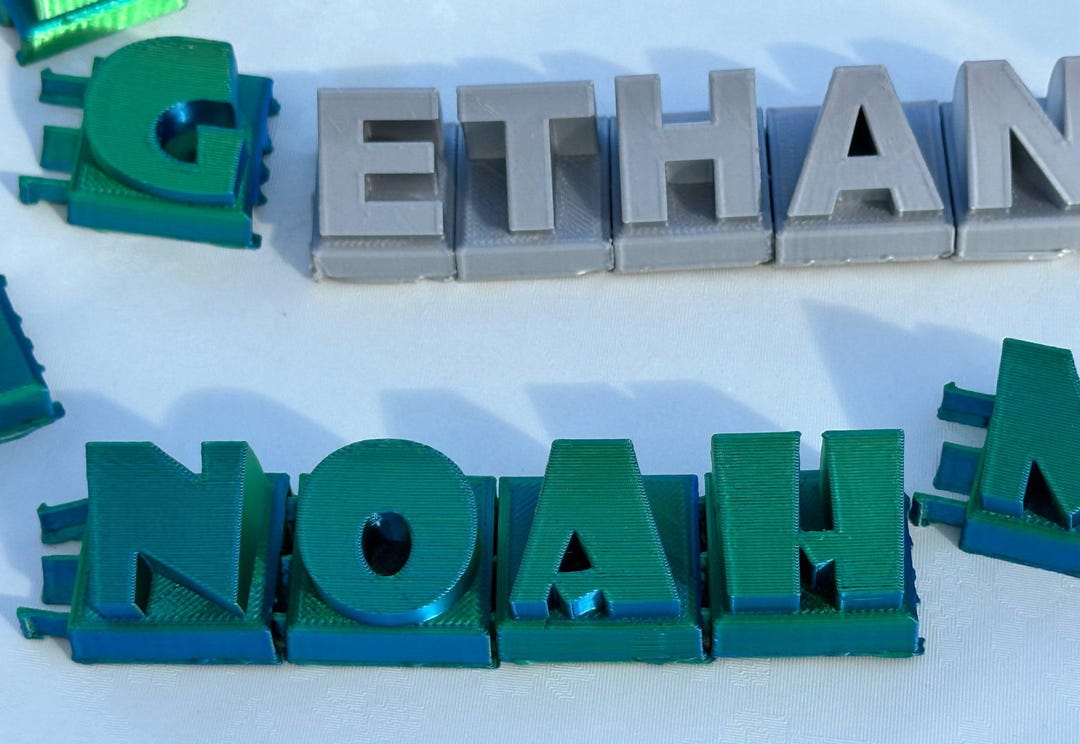 Instant Download Angled Name 26 Letters 3D Printable Easy Print Puzzle ...