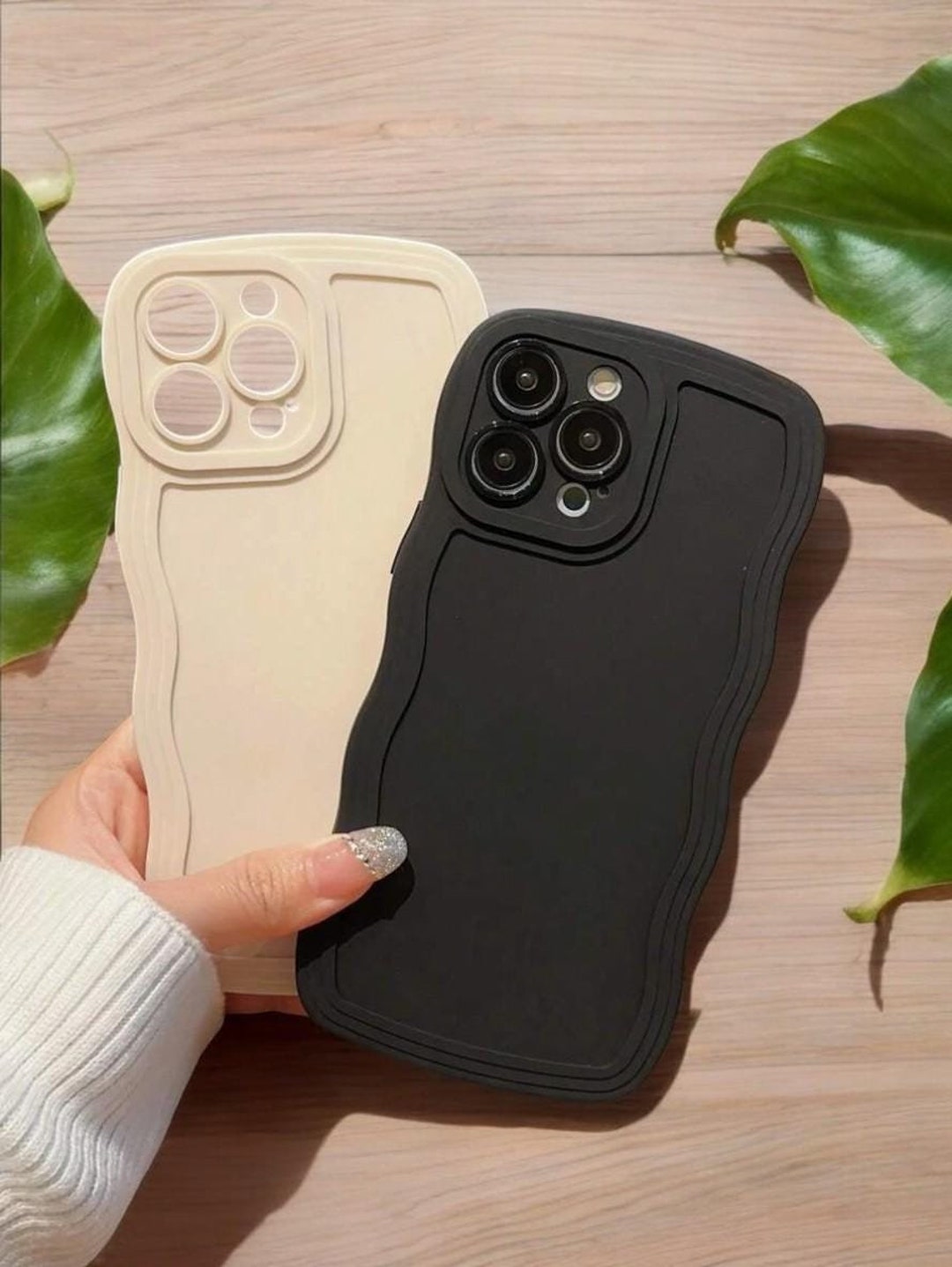 2 Wavy Phone Cases for iPhone 15 14 13 12 11 Pro Max XR X XS 7 8 Mini ...