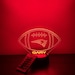 Customizable American Football 3D Night Light, American Football ...