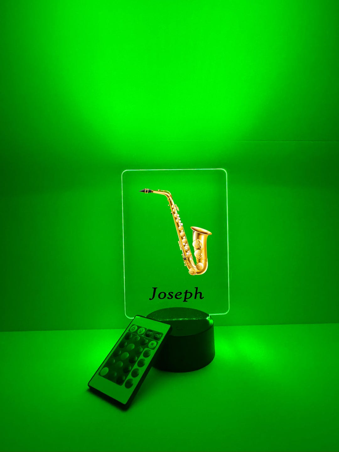 Personalized Saxophone Wind Music Instrument Night Light up Table Desk ...