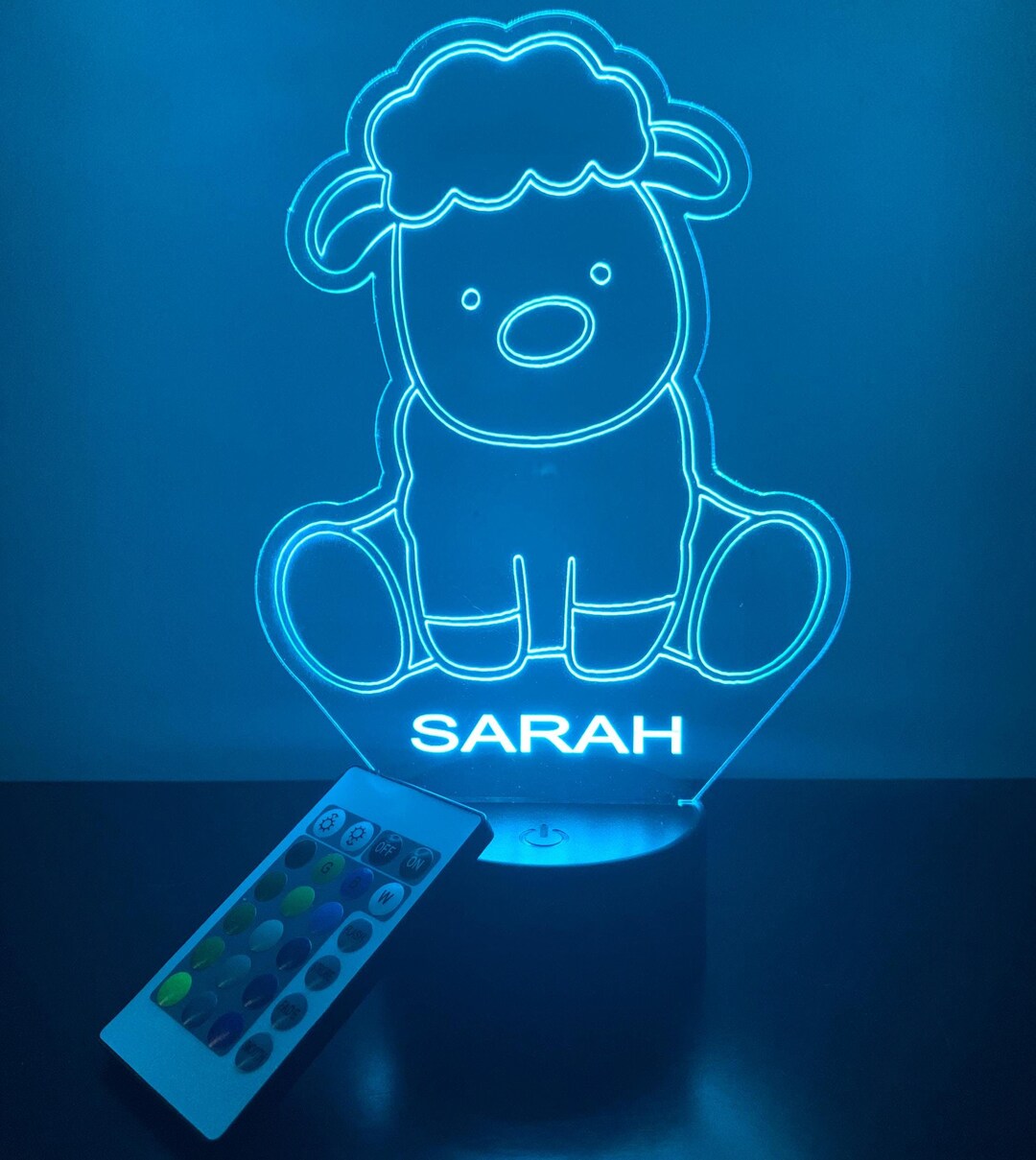 Lamb LED Personalized Lamp - Etsy
