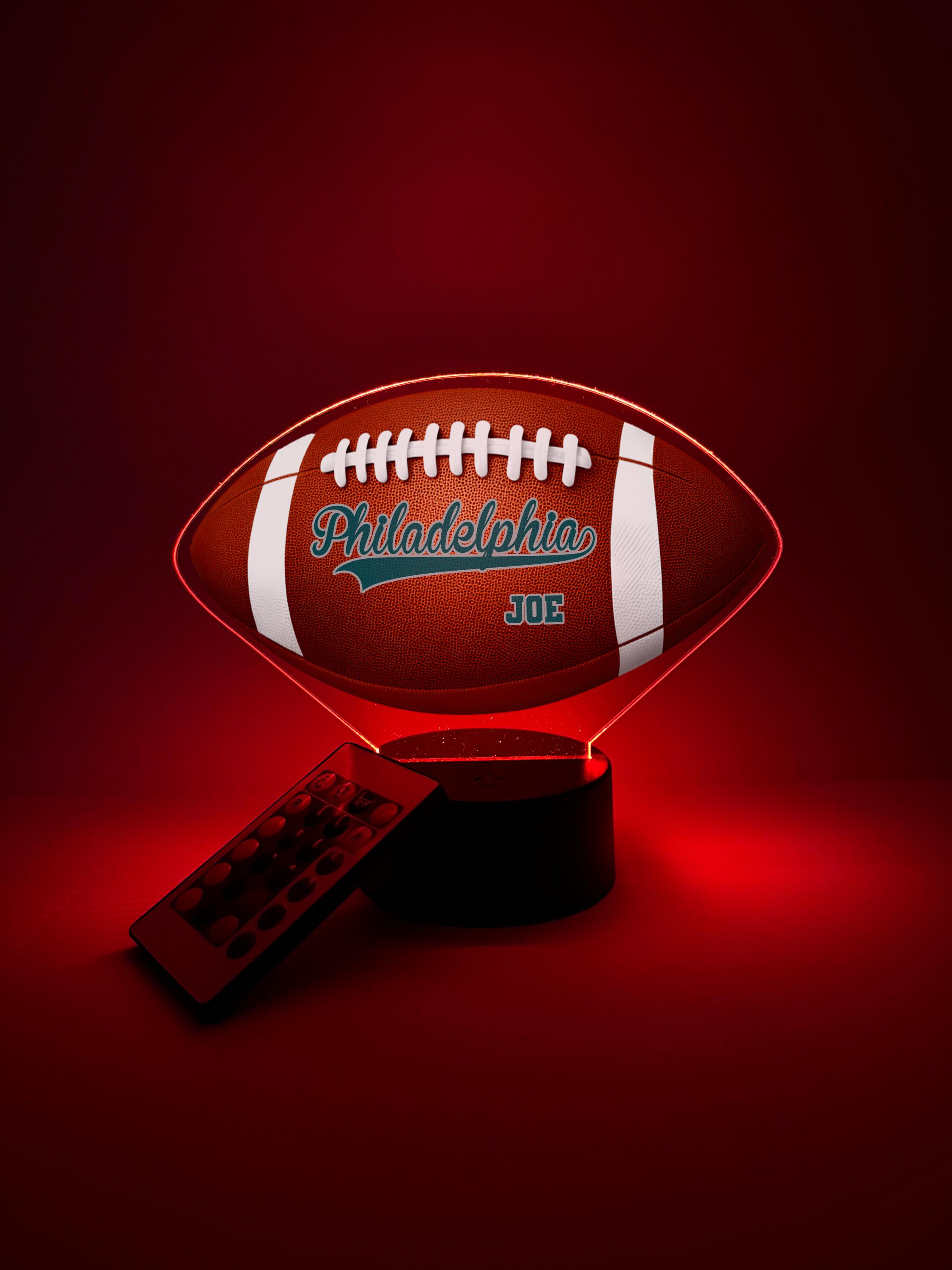 Philadelphia Football Night Light LED Table Desk Lamp Sports Team ...