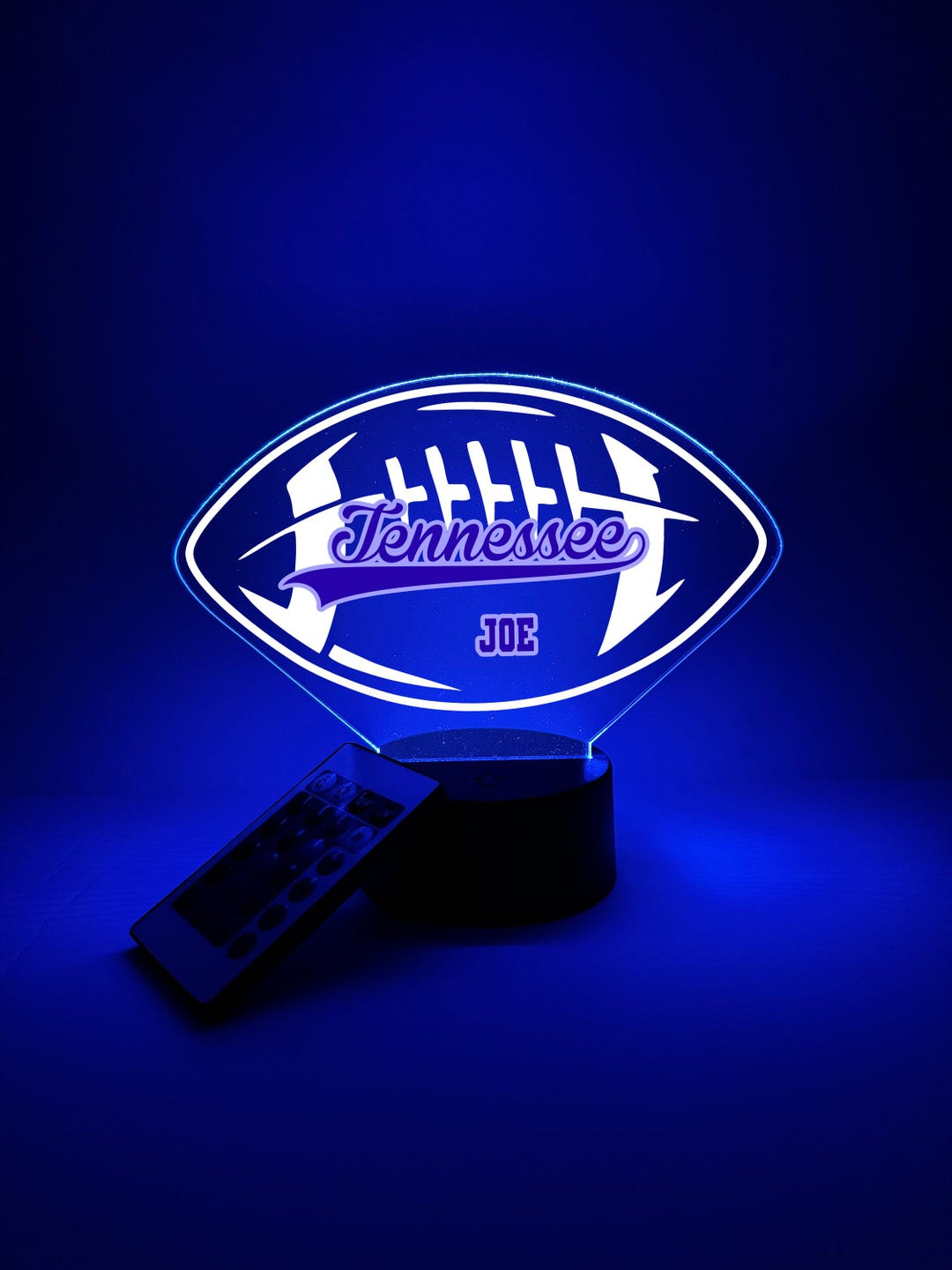 Night Light up LED Football Sports Team Player Fan Room Décor Includes ...