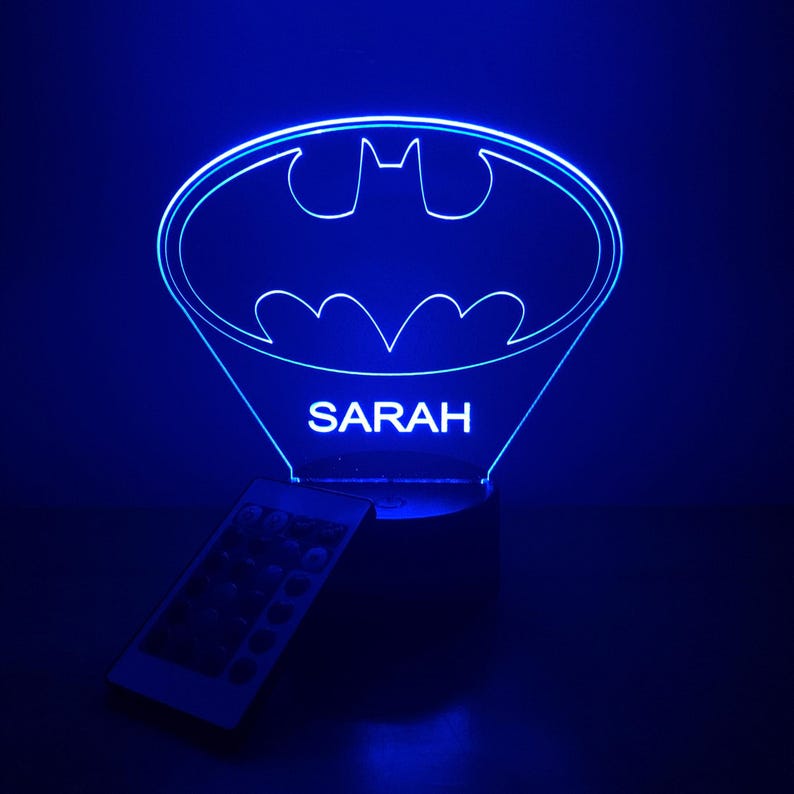 Kids Character LED Personalized Lamp - Etsy