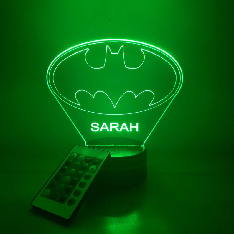 Kids Character LED Personalized Lamp - Etsy