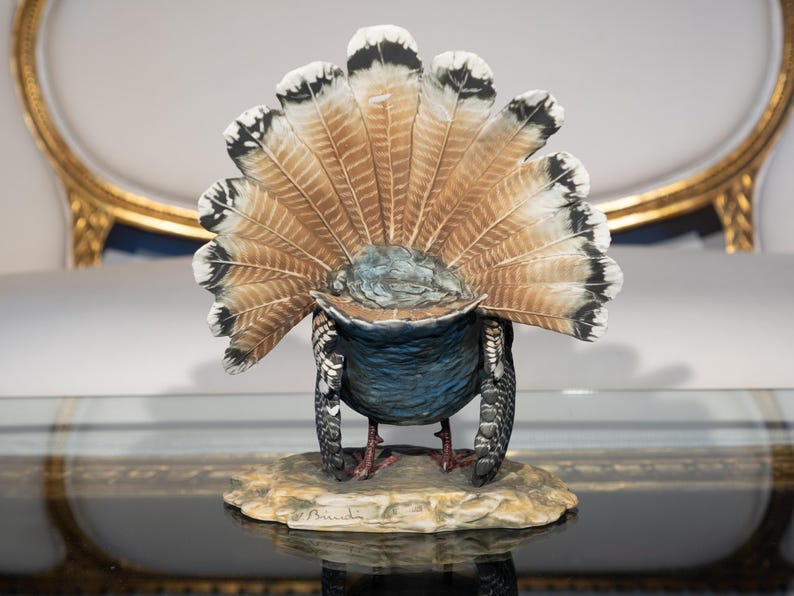 Bindi Large Porcelain Turkey Figurine, 27x22 Cm, Luxury Italian ...