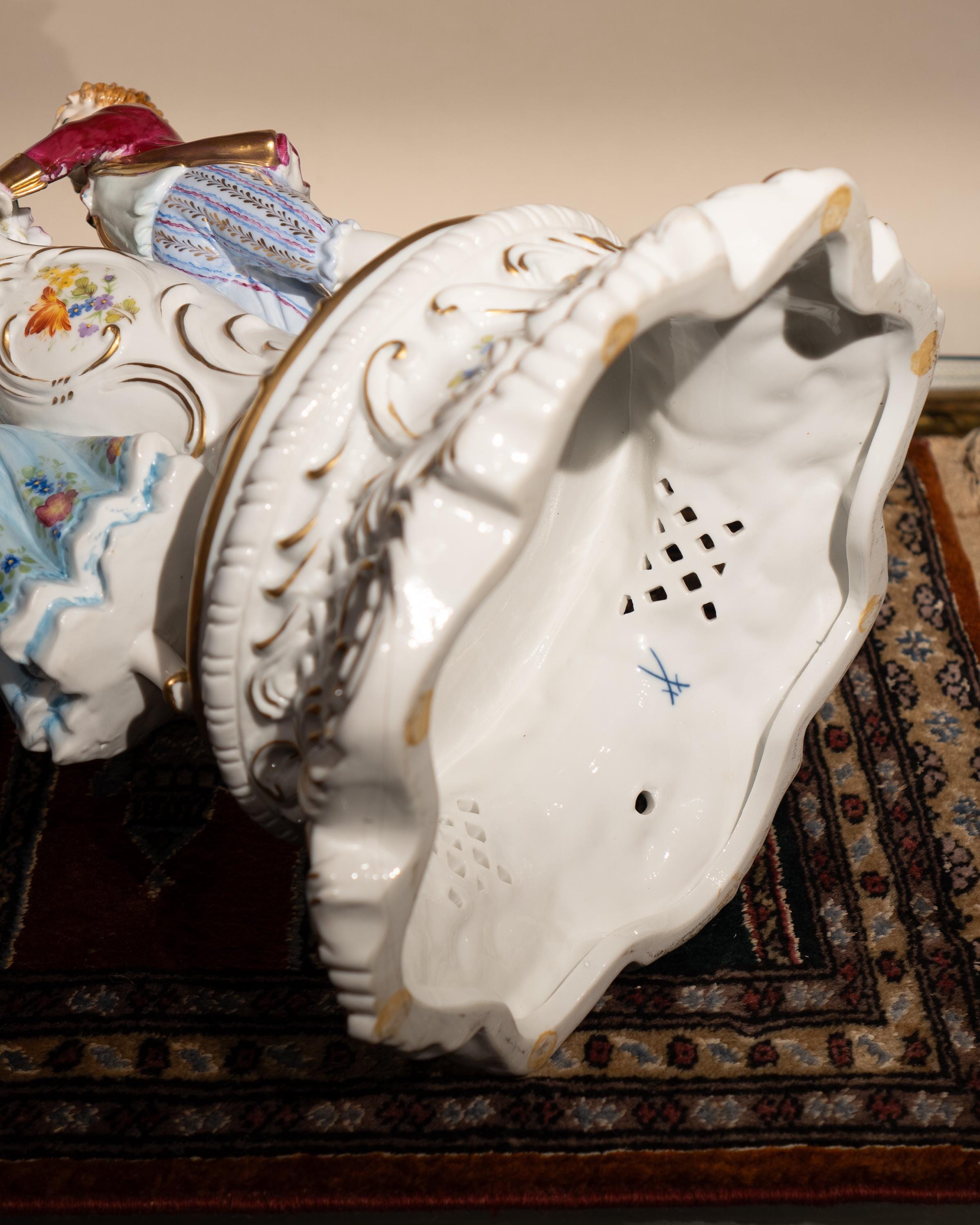 Meissen Large Porcelain Centerpiece With Children, 50x34 Cm, Luxury ...