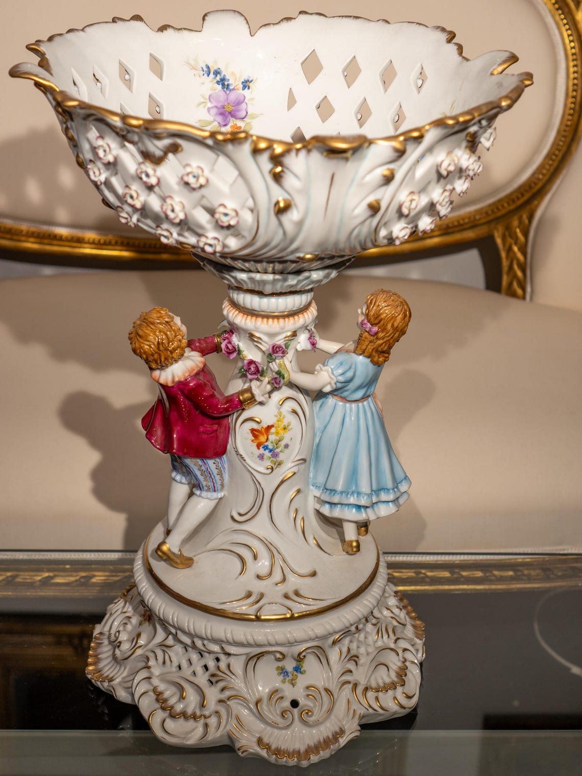 Meissen Large Porcelain Centerpiece With Children, 50x34 Cm, Luxury ...