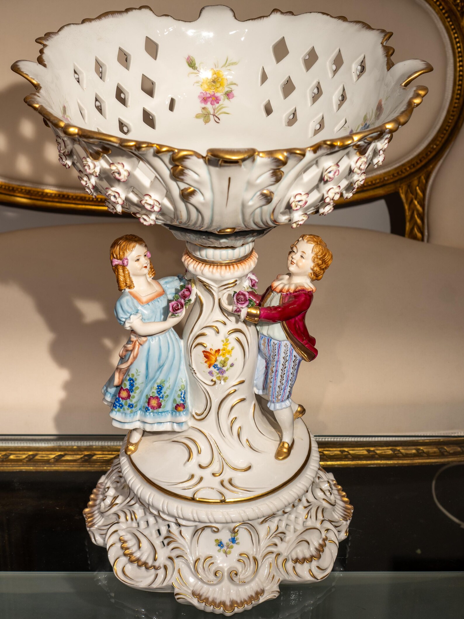 Meissen Large Porcelain Centerpiece With Children, 50x34 Cm, Luxury ...