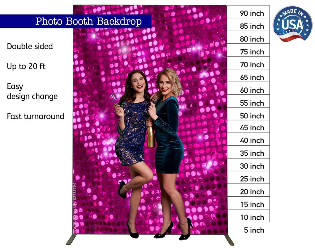 Custom Photo Booth Backdrop for Party and Event | Any Picture or Design ...