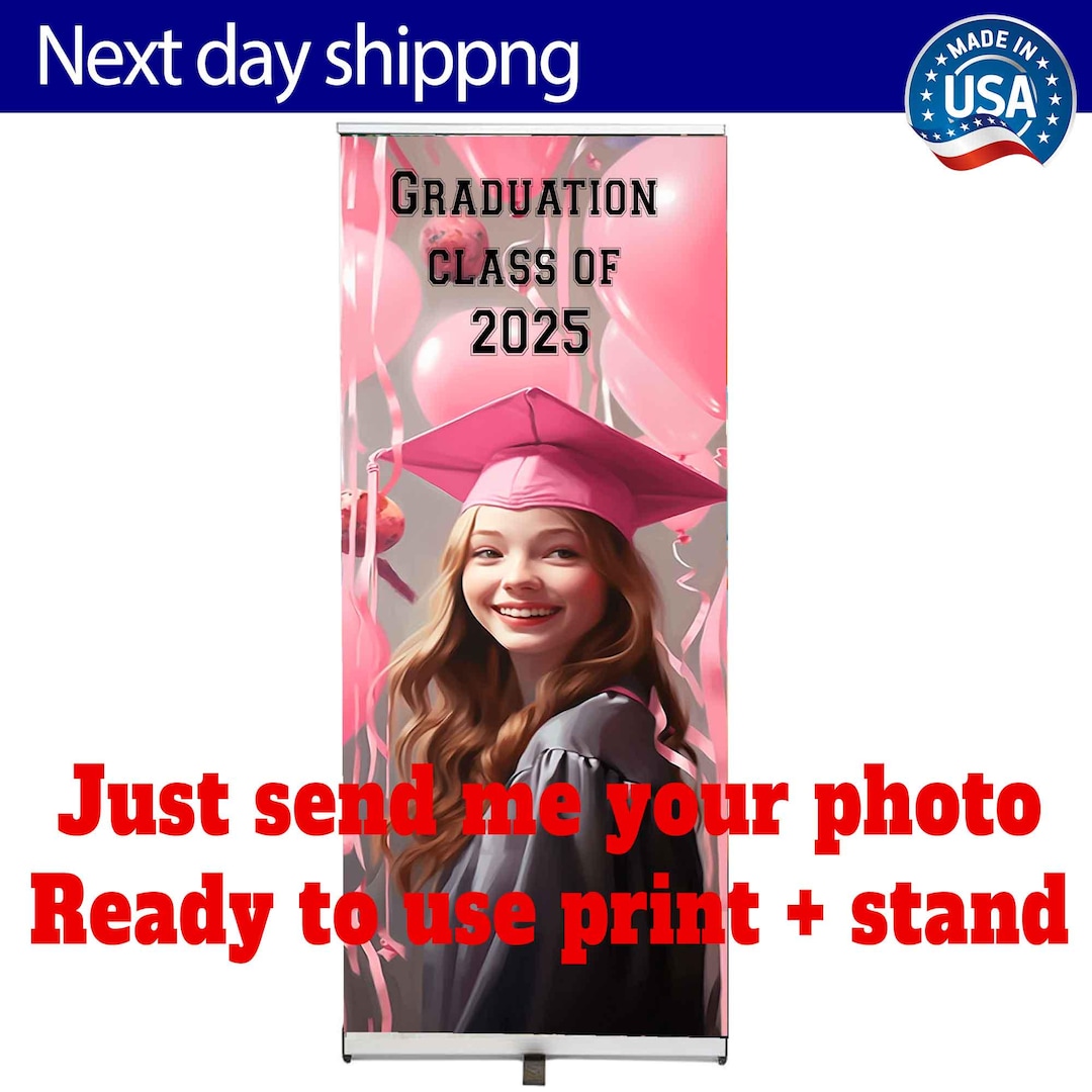 Custom Graduation Retractable Banner Stand With Full-color Print ...