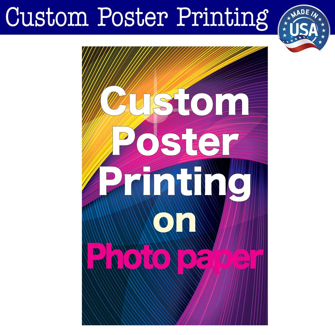 Photopaper Poster 300 Gsm, Photo Quality Custom Poster Print ...