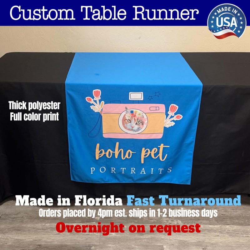 Logo Table Runner - Etsy