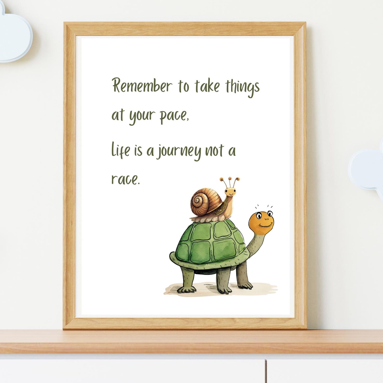 Positive Affirmation Poster | Motivational Poem | Tortoise Poster for ...