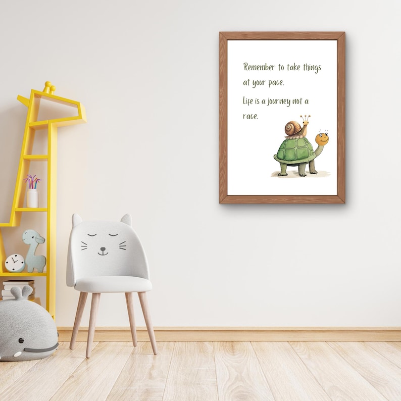 Positive Affirmation Poster | Motivational Poem | Tortoise Poster for ...