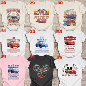 Disney Pixar Cars Mcqueen Pit Crew Red Distressed Shirt, Disneyland ...