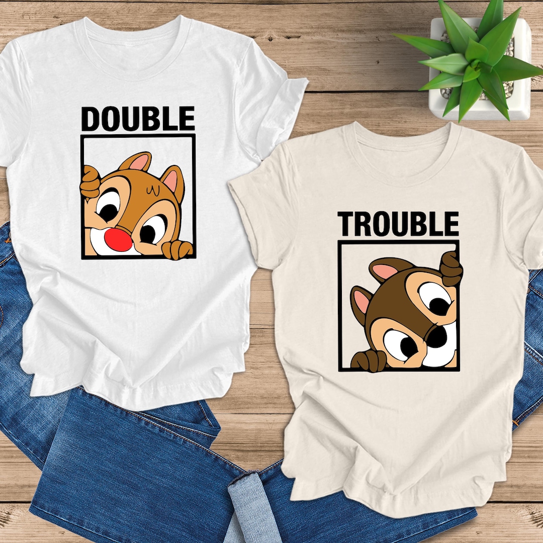 Double Trouble Shirt, Chip and Dale Shirt, Double Trouble Toddler, Chip ...