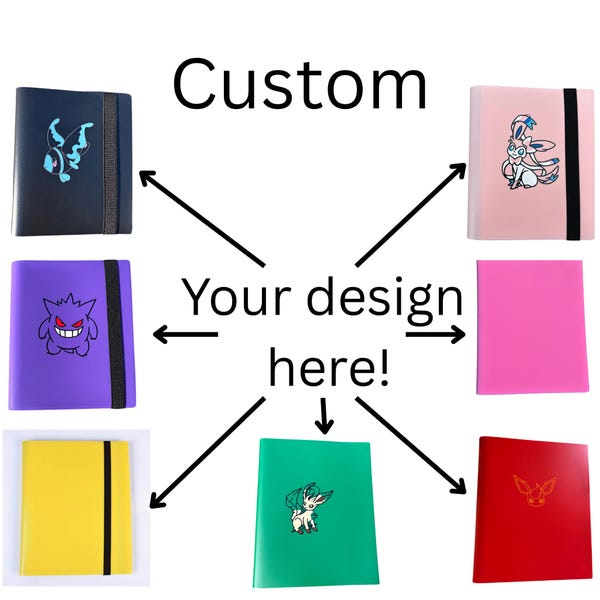 Custom Pokemons Cards Binder - Etsy UK