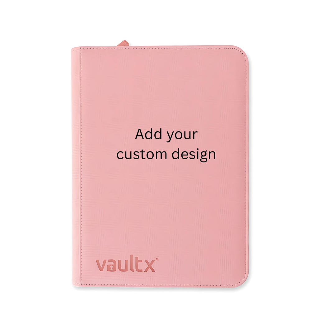 Custom Vault X Binder – Just Pink – 9 or 12 Pocket Card Binder ...