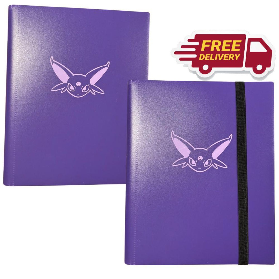 Pokémon Espeon Eeveelution Card Binders - 360 Card Capacity - Side ...