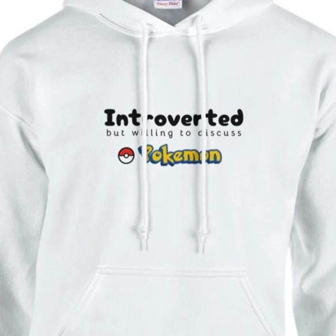 Introvert Gamer Pokemon Hoodie Geek Clothing for Gaming Enthusiasts ...