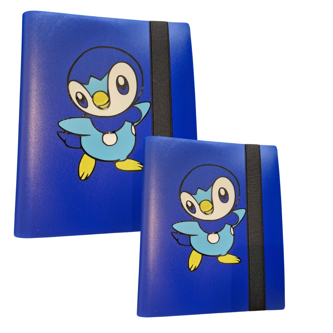 Piplup Trading Pokemon Card Binder- - 160 or 360 Card Capacity Side ...