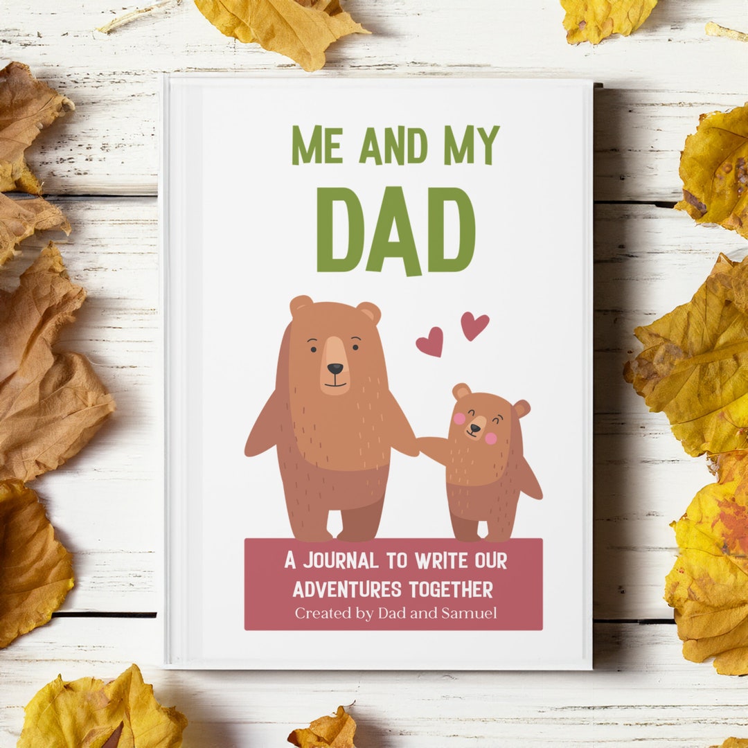 Personalized Dad and Child Adventure Journal, Custom Fathers Day Gift ...