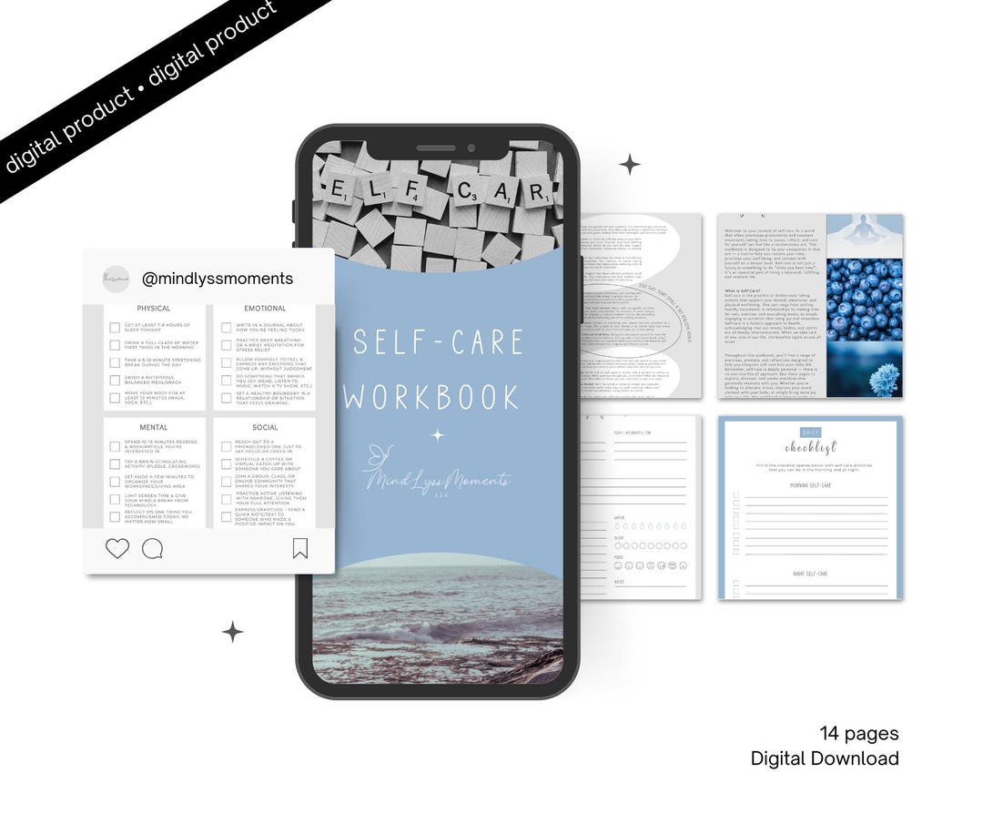 Self-care Workbook - Etsy