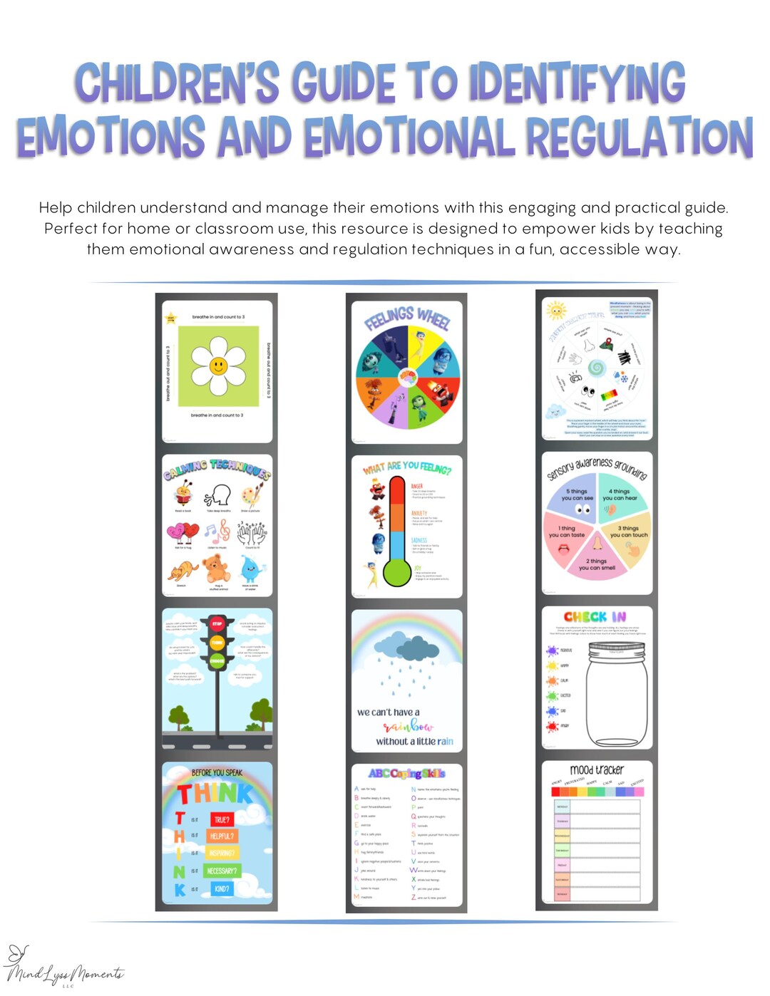 Children's Guide to Identifying Emotions and Emotional Regulation - Etsy