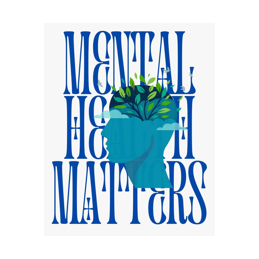 Mental Health Matters Matte Poster - Etsy