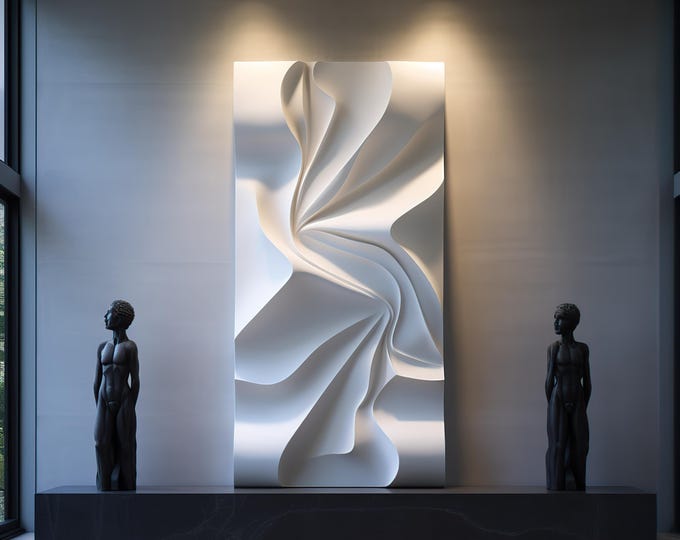 Minimalist Textured Wall Decor 3d Vision Board Wood Carving - Etsy ...