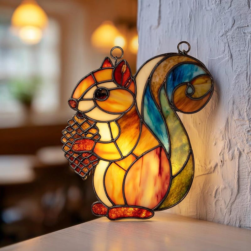Glass Squirrel - Etsy