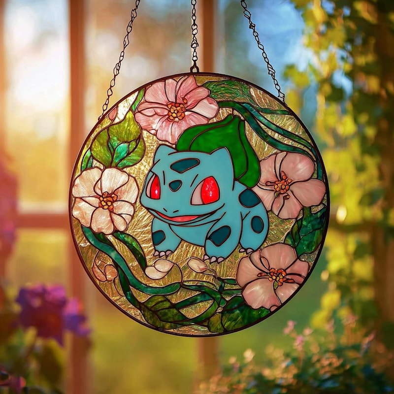 Bulbasaur Stain Glass - Etsy
