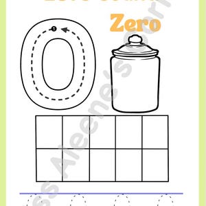 Tracing 1-10 Numbers With Ten Frame, Preschool Worksheet Printable ...