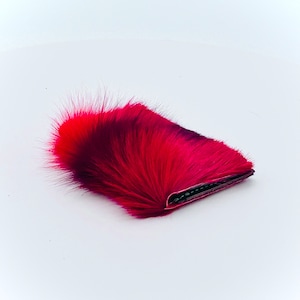 Red Fur Wallet - Etsy
