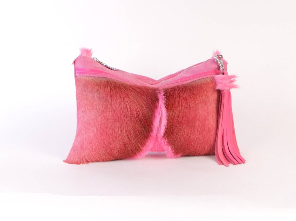 Pink Fur Wallet | Etsy