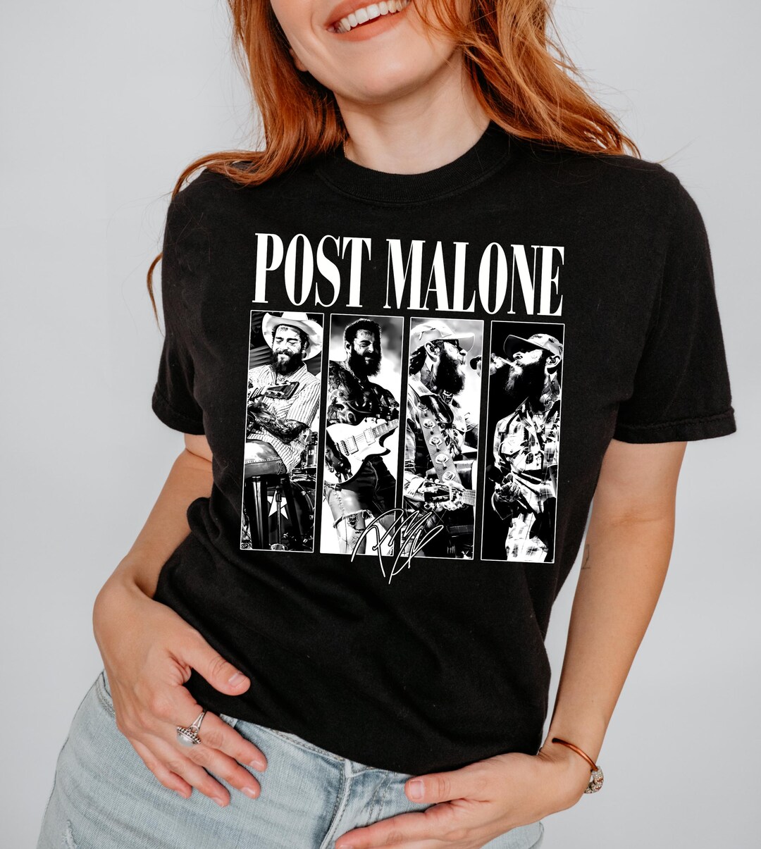 Comfort Colors Vintage Post Malone Shirt, Malone Rap Music Shirt, F1 ...