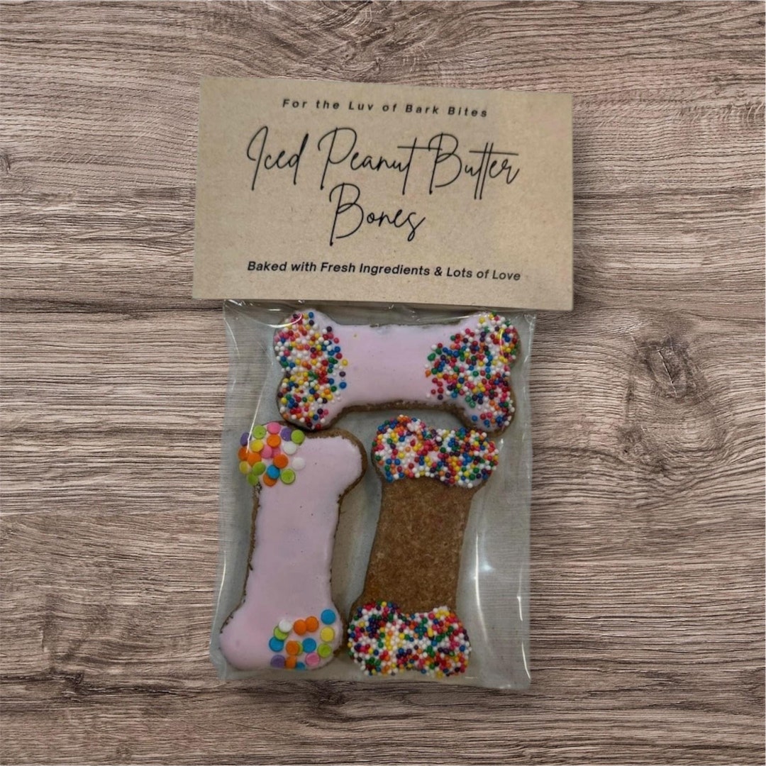 Iced Dog Bones, Birthday Dog Bones, Dog Cookies, Holiday Dog Bones, All ...