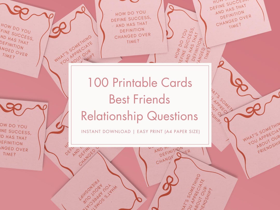 100 BFF Conversation Starter Cards, Dinner Ideas & Relationship ...