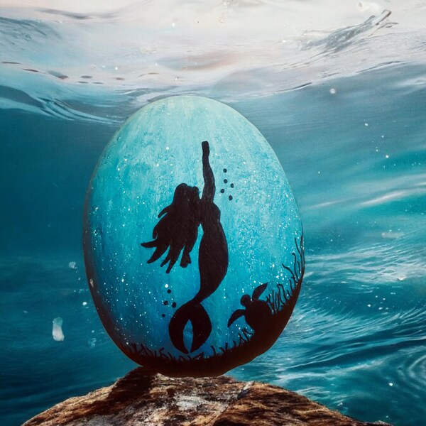 Mermaid Painted Rocks - Etsy