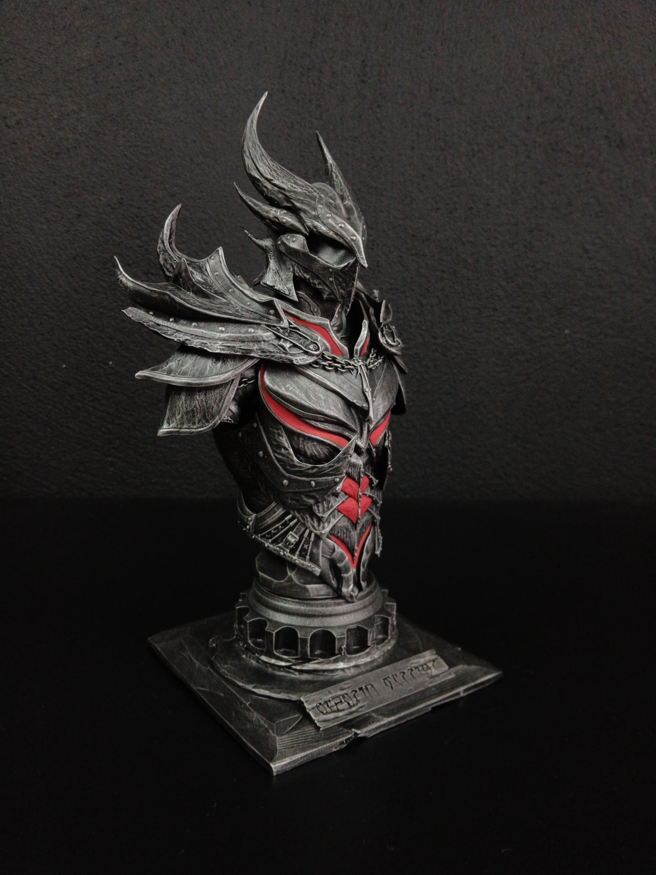 Skyrim Daedric Armor Bust | Elder Scrolls Statue | Skyrim Game Decor ...