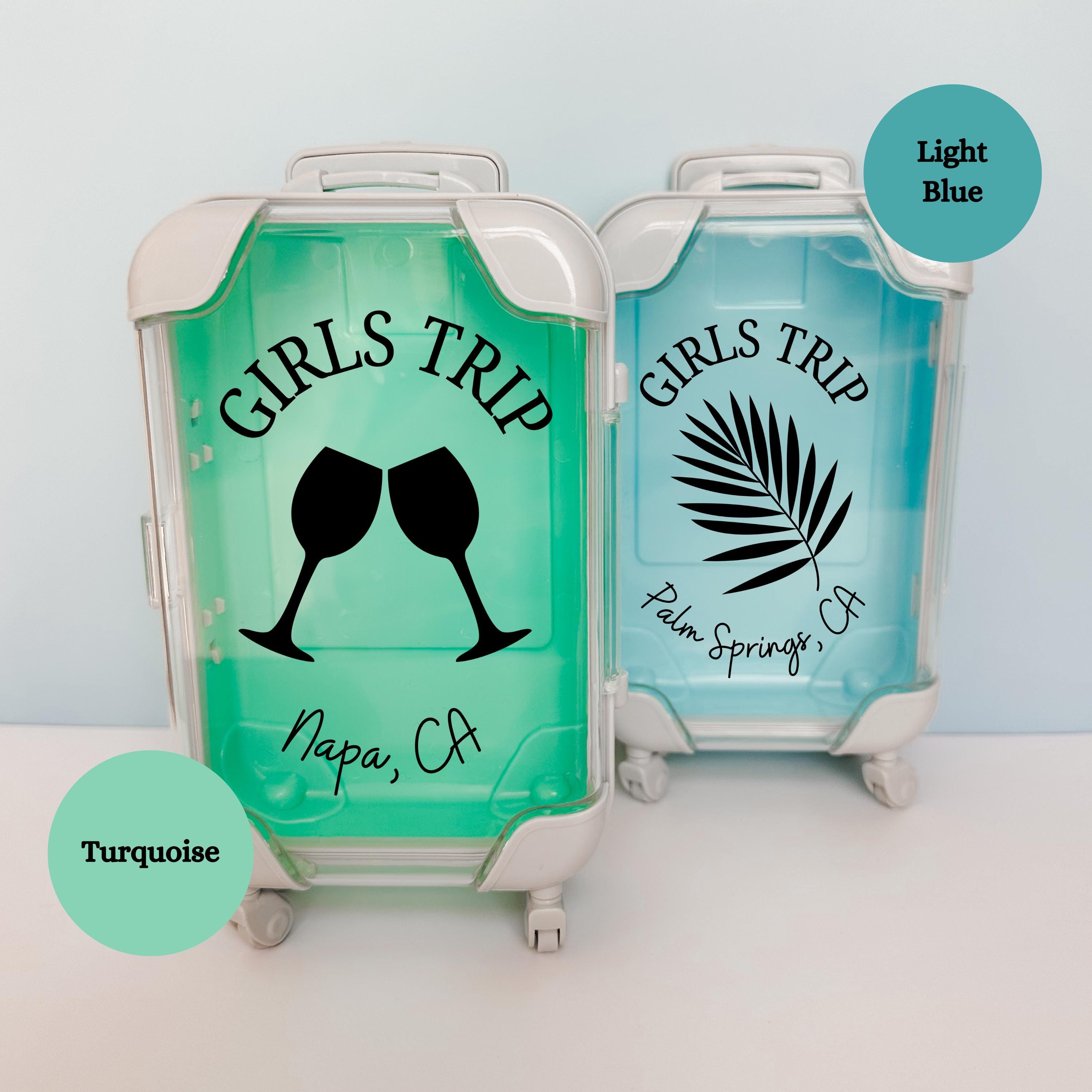 Girls Trip Mini Suitcase Hangover Kit Destination Bachelorette Party ...