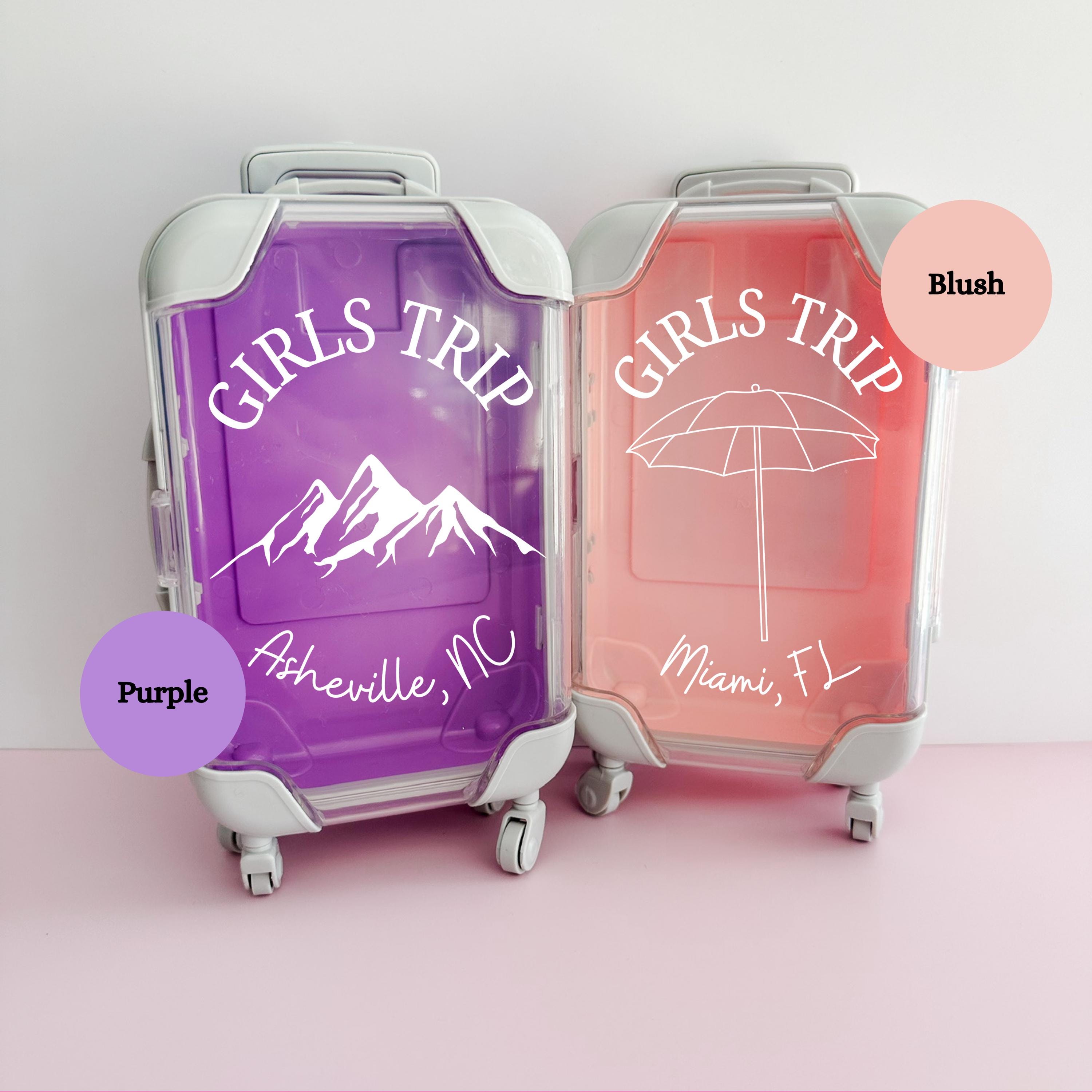 Girls Trip Mini Suitcase Hangover Kit Destination Bachelorette Party ...